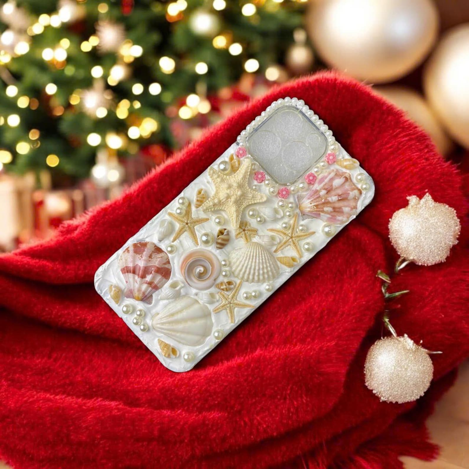 Shell Phone Case | Phone Case Beach Theme Decor | Decoden Shell Phone ...