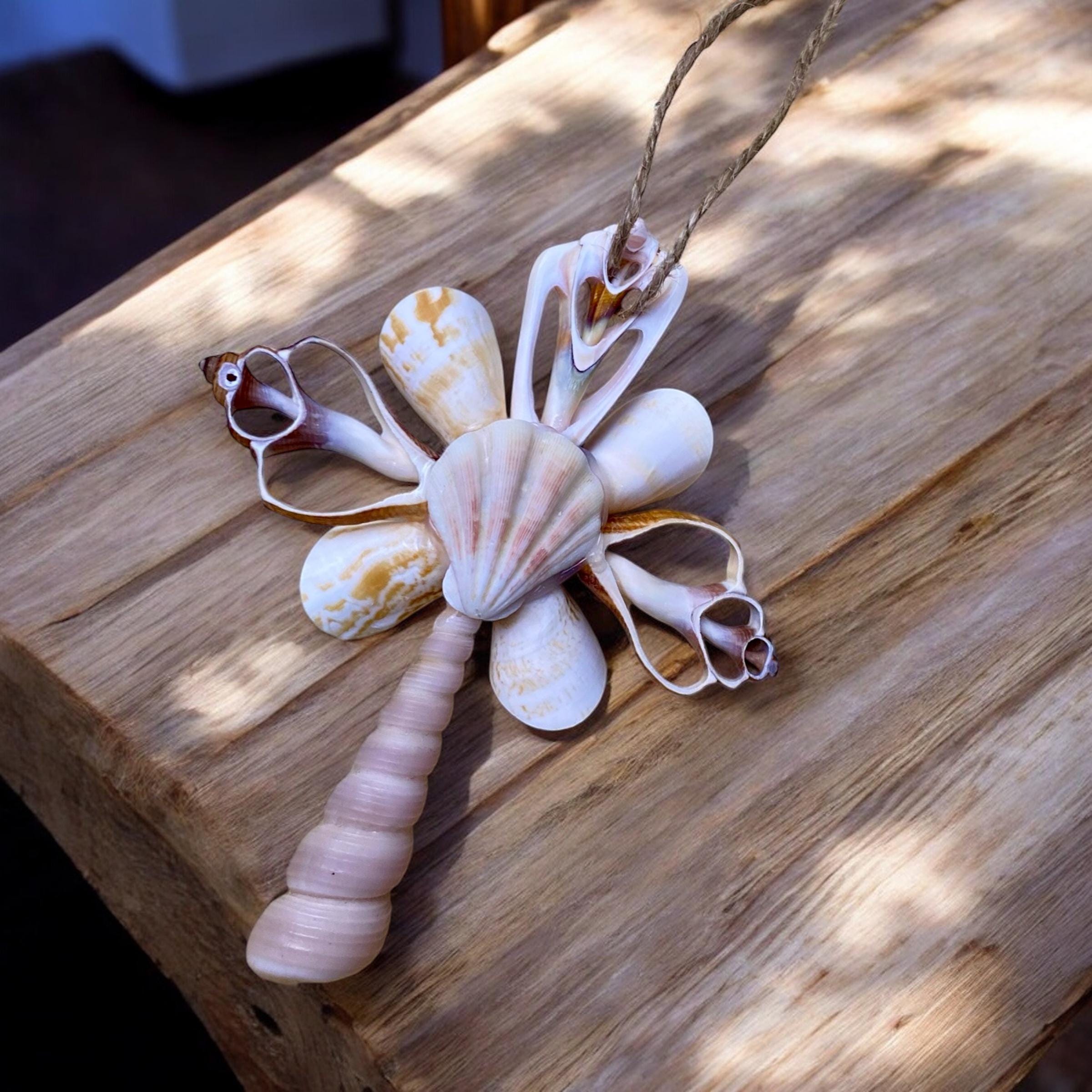 Seashell Cross, Small Seashell Cross, Natural Sea Shell Wall Hanging ...