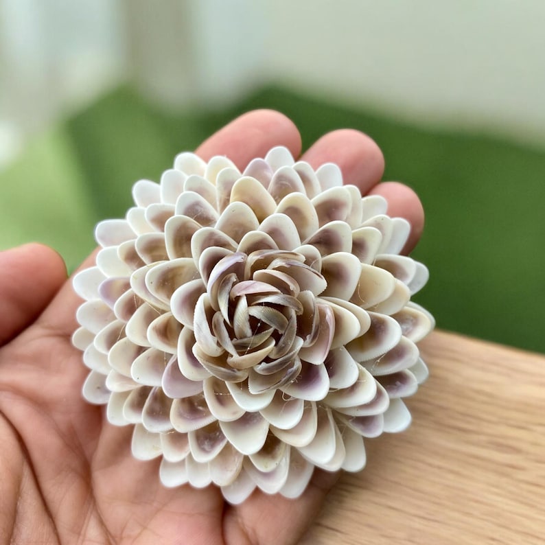 Seashell Flowers Beach Wedding Decor, Handmade Flowers From Seashell ...