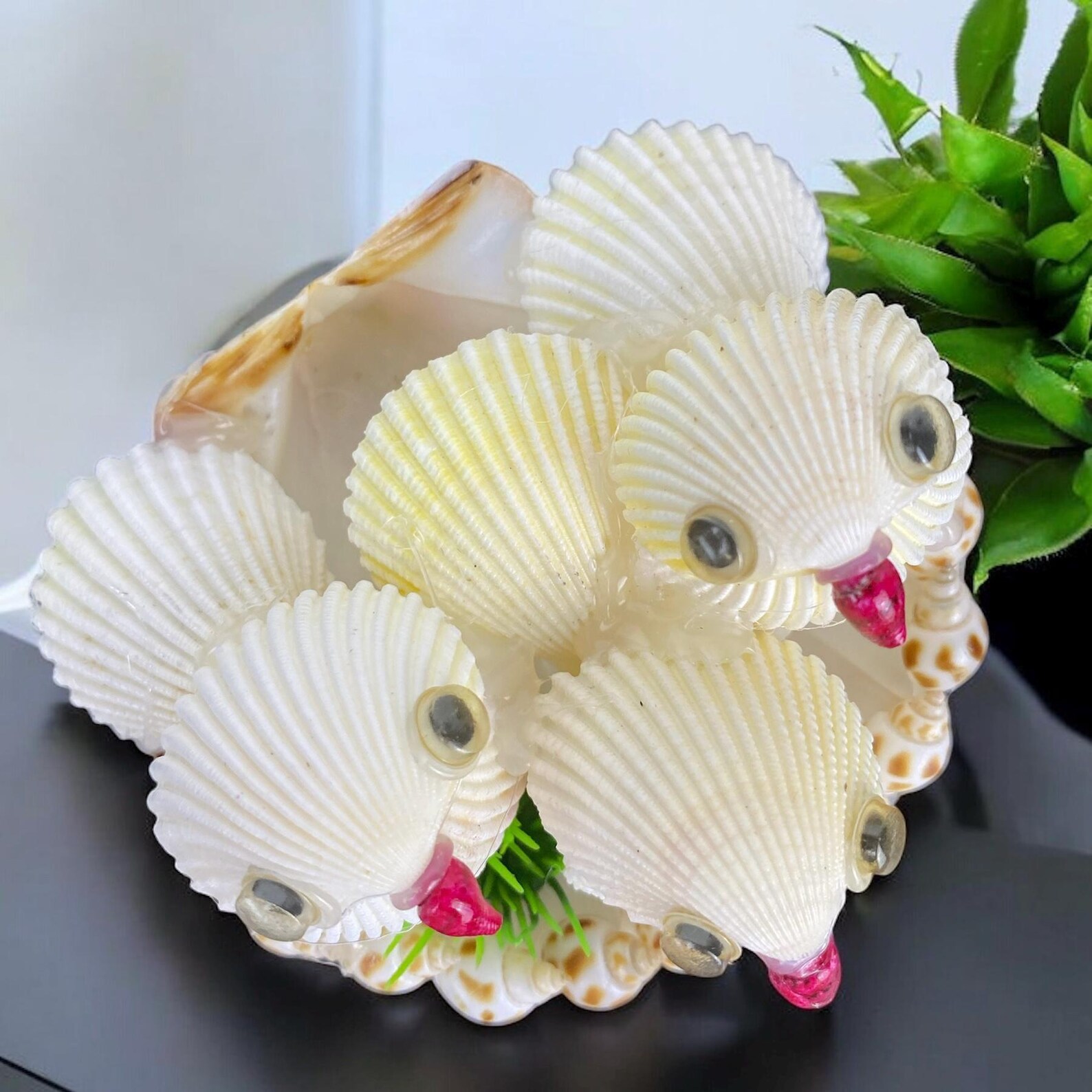 Seashell Birds Nest Figurine: Beach Wedding Decor, Vietnam Souvenir - Etsy