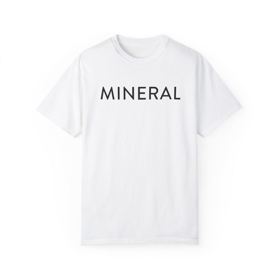 Mineral Emo Band Black Logo Unisex Garment-dyed T-shirt, Midwest Emo ...