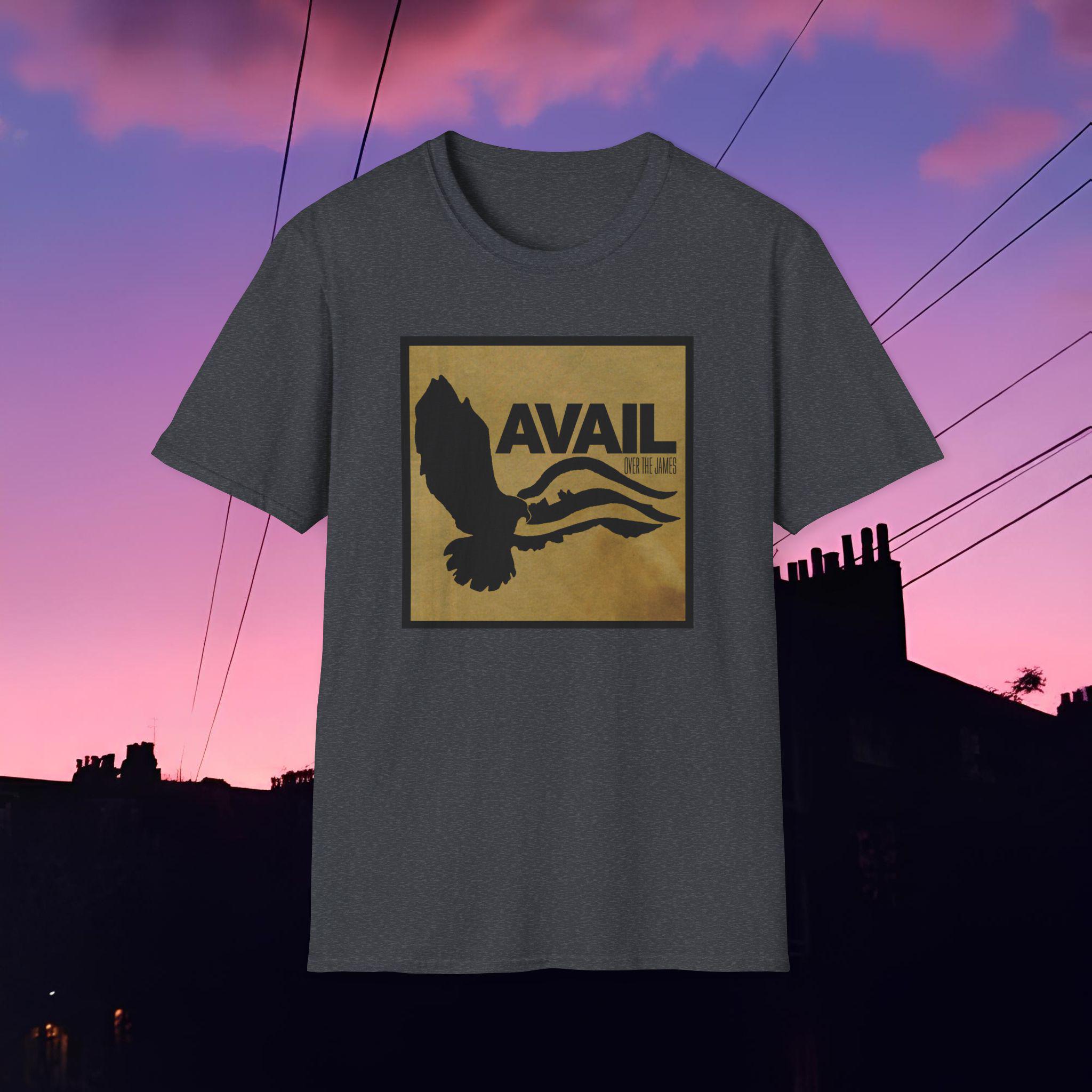 Avail - "over the James" Album Cover Fanmade Unisex Softstyle T-shirt ...