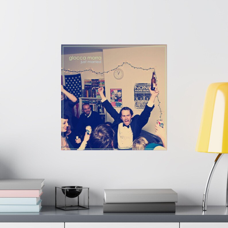 Glocca Morra - "just Married" Album Cover Matte Poster, 2010s Aesthetic ...