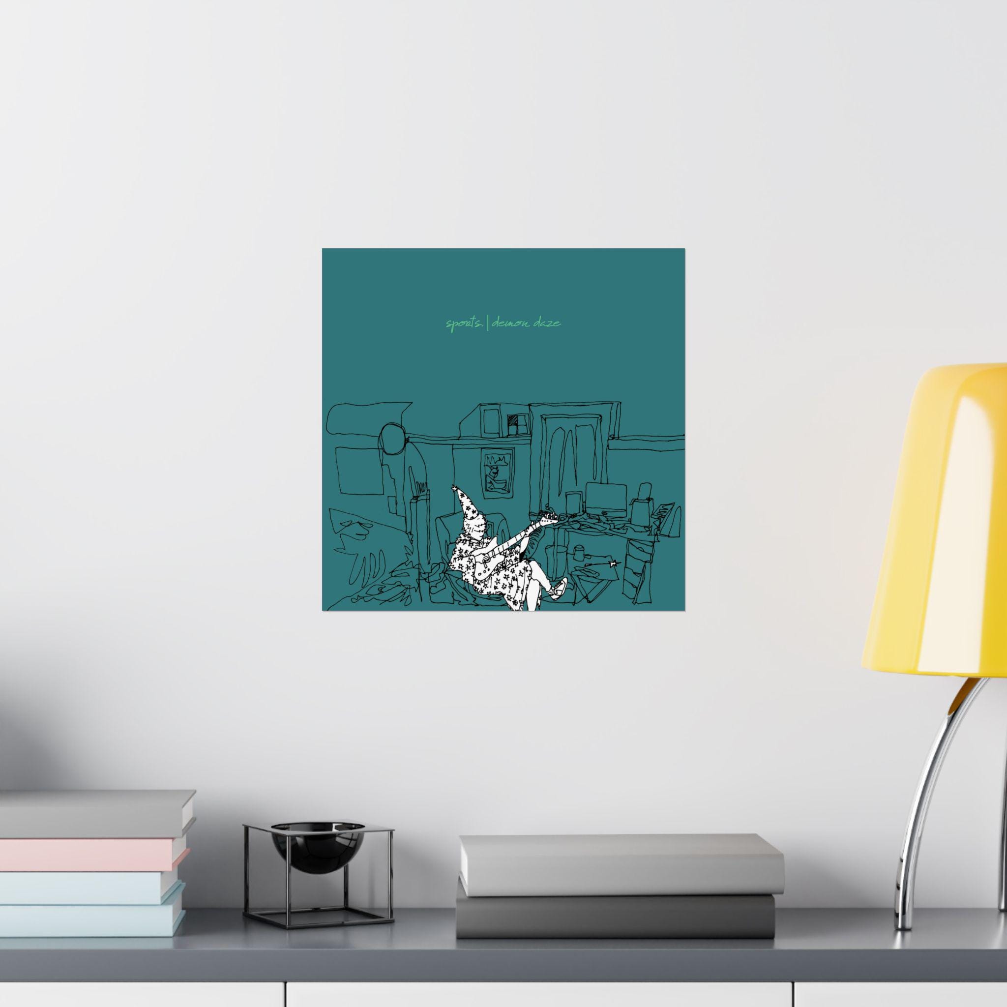 Sports - "demon Daze" Album Cover Poster, Fanmade Midwest Emo Matte ...