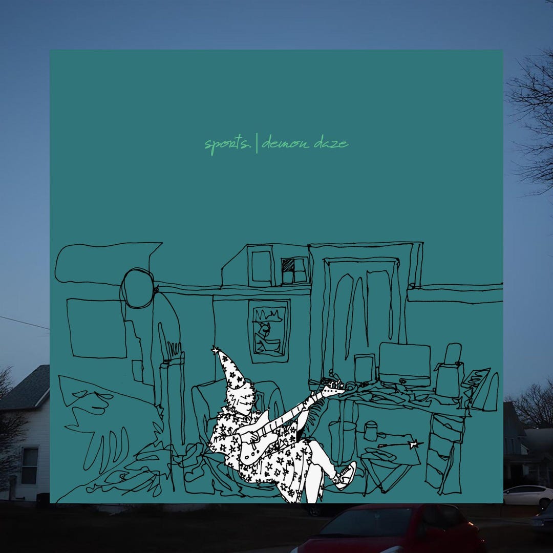 Sports - "demon Daze" Album Cover Poster, Fanmade Midwest Emo Matte ...