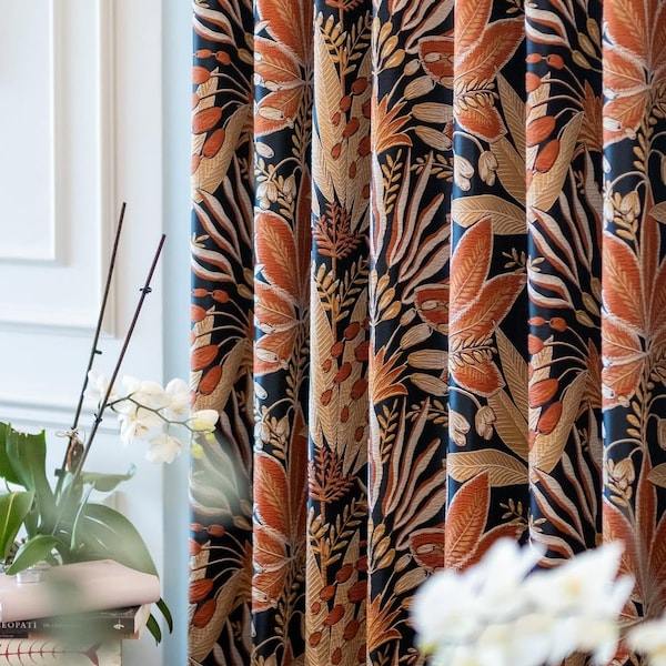 Navy Curtains - Etsy