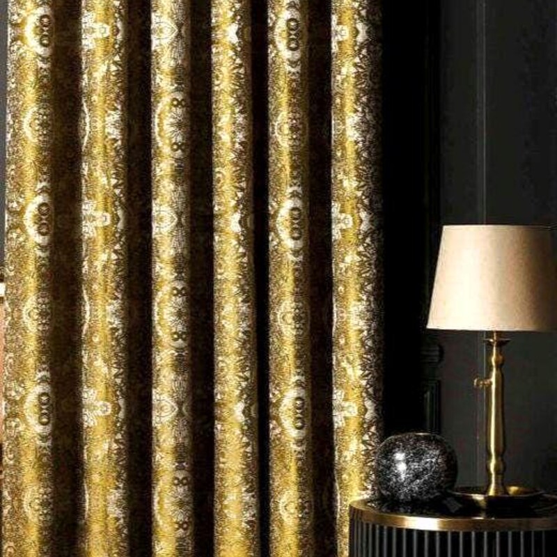 Gold Curtains - Etsy UK