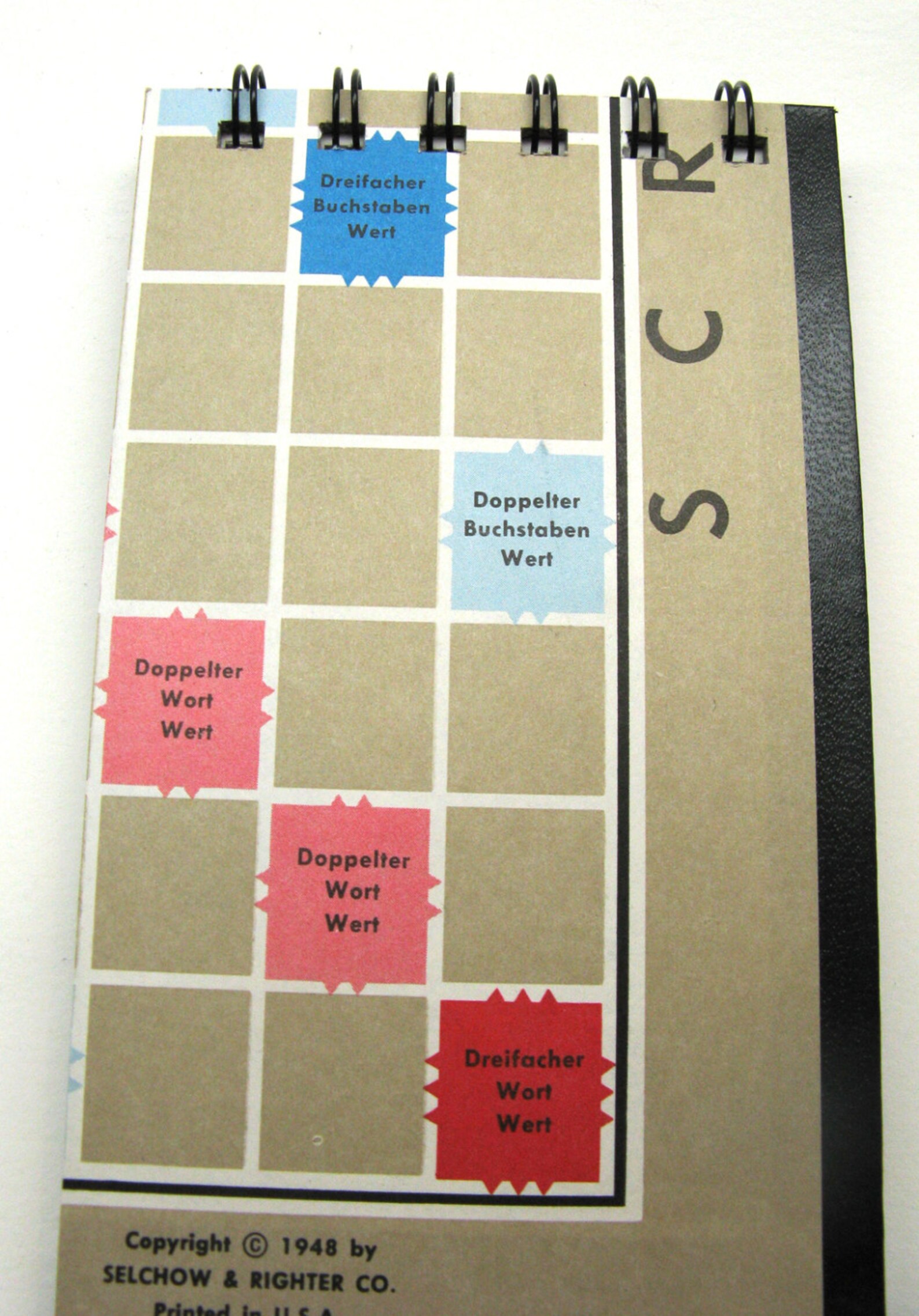 German Scrabble Board Notepad - Small - Etsy