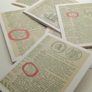 Vintage Dictionary Cards - SET OF 12 - Great All Occasion Cards - Etsy