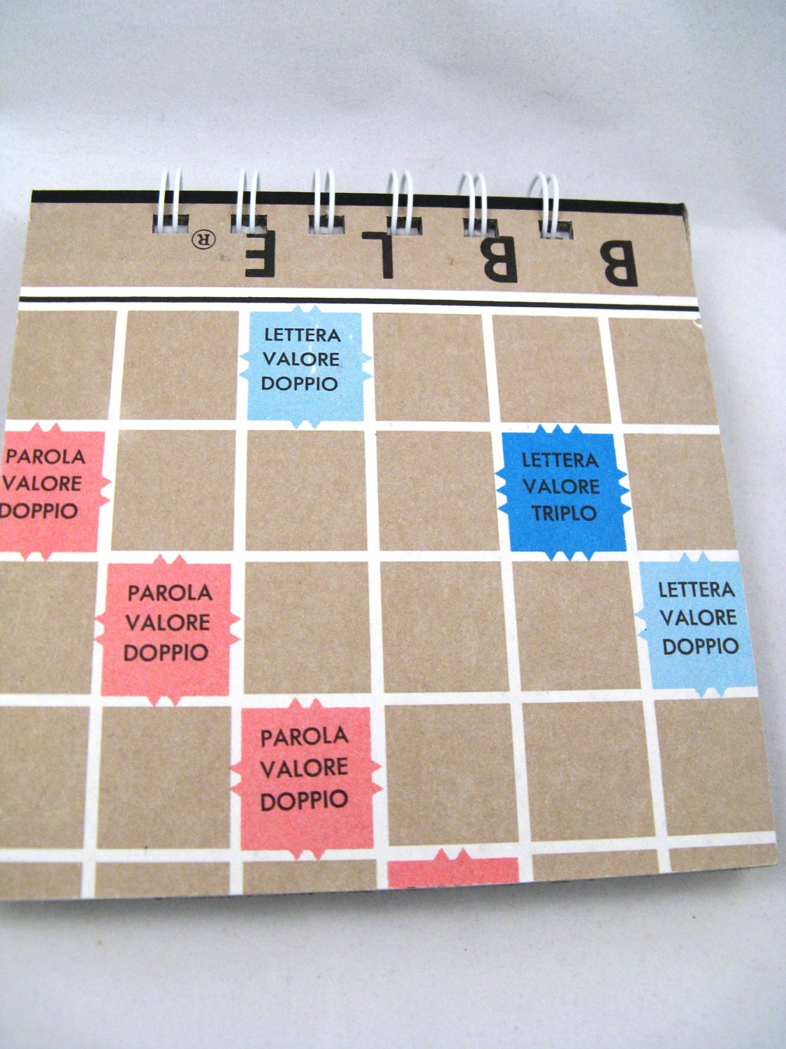 Italian Scrabble Game Board Notepad Medium - Etsy