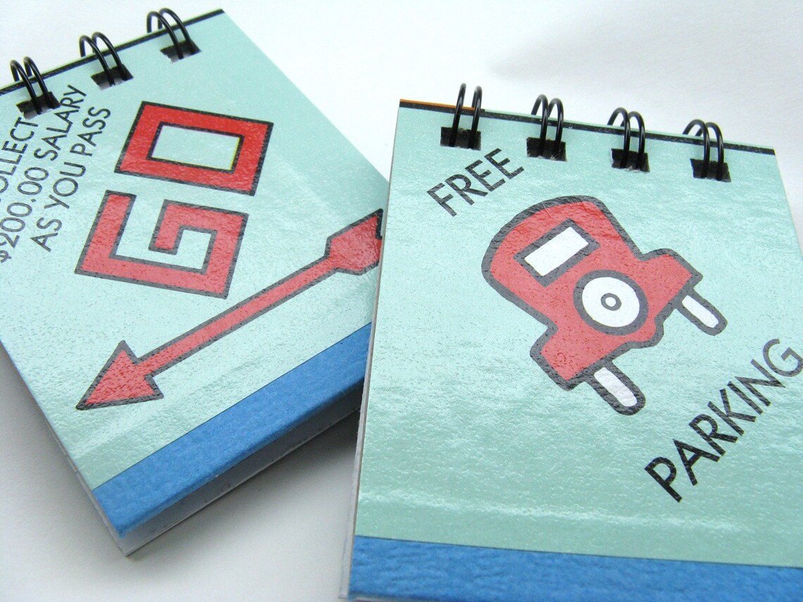 Small Monopoly Game Board Notepad - Etsy