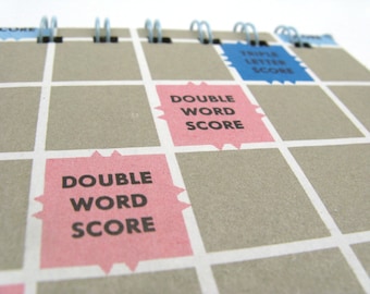 Italian Scrabble Board Notepad Small | Etsy