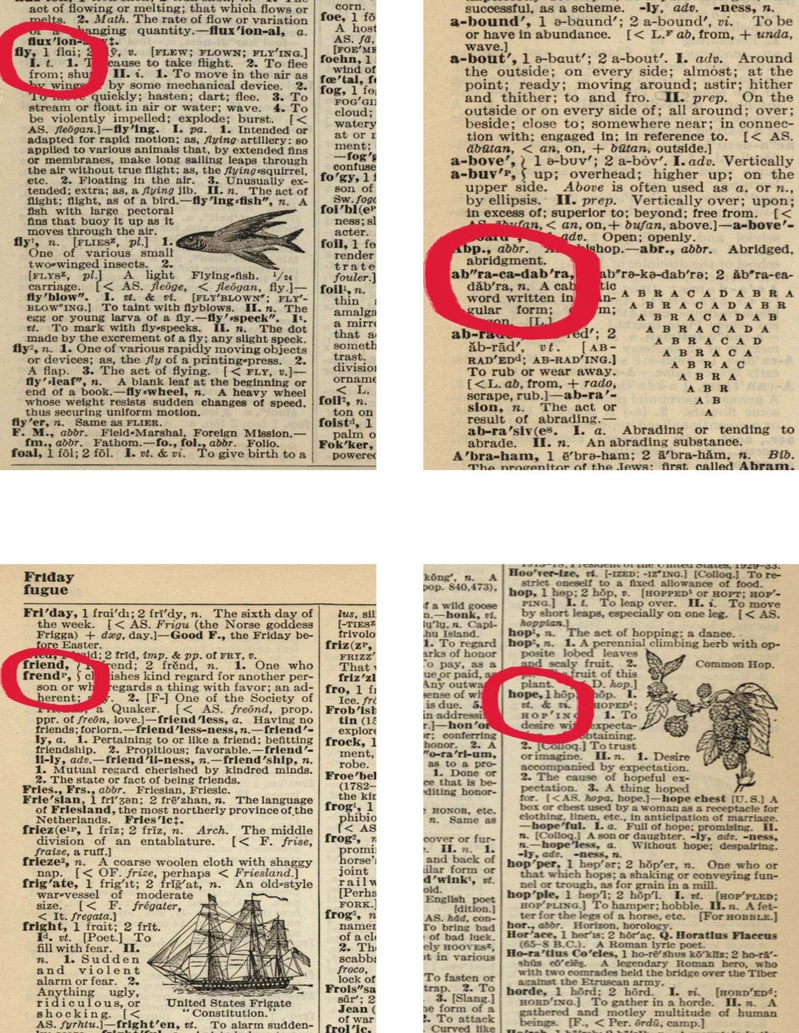 Vintage Dictionary Cards SET OF 12 Great All Occasion Cards - Etsy