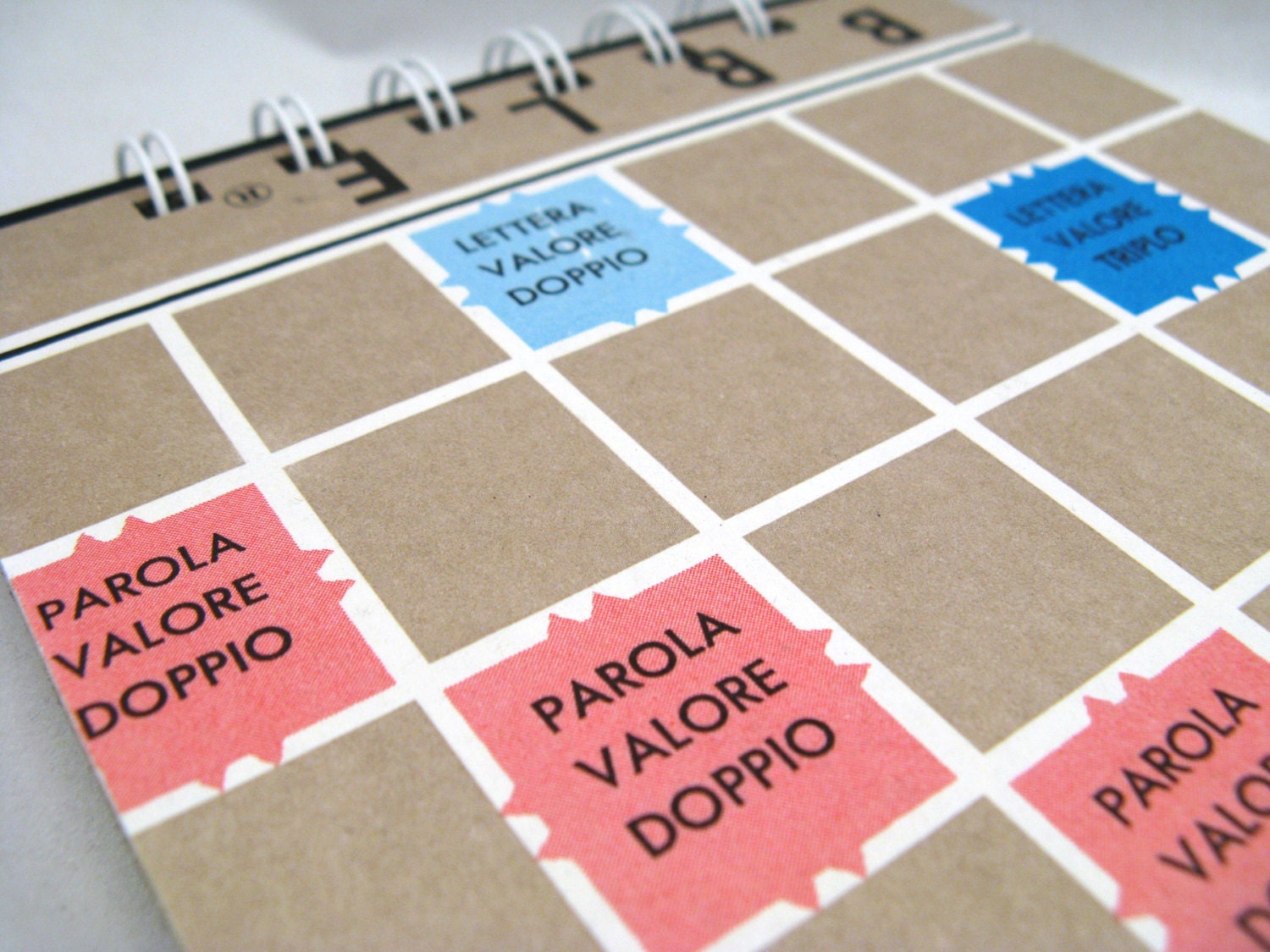 Italian Scrabble Game Board Notepad Medium - Etsy