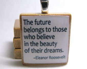 Eleanor Roosevelt Quote the Future Belongs to Those Black | Etsy