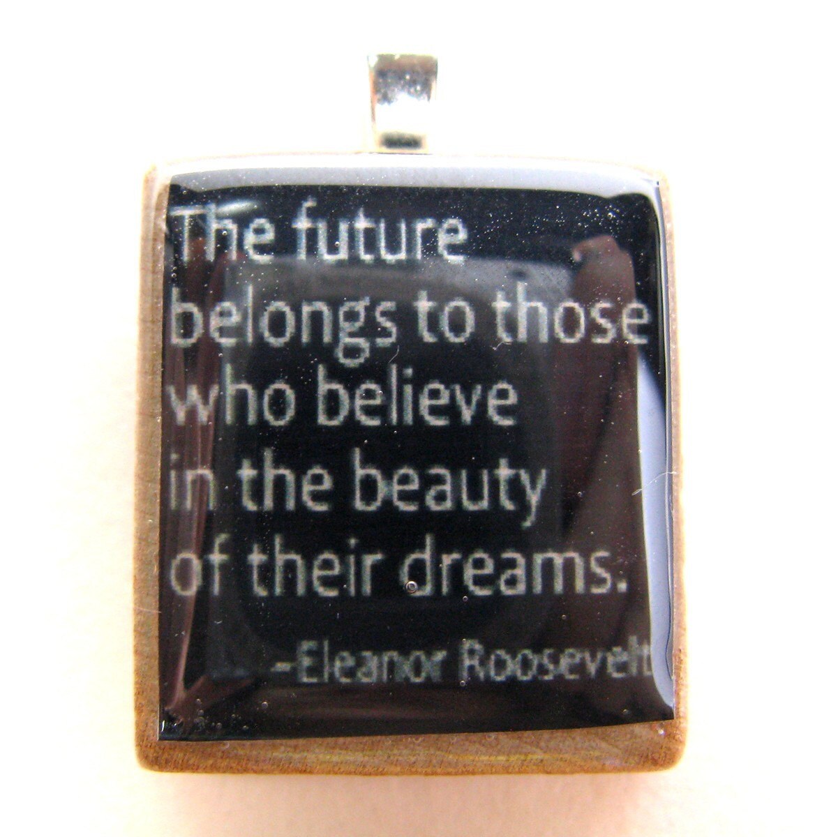 Eleanor Roosevelt Quote the Future Belongs to Those Black Scrabble Tile ...
