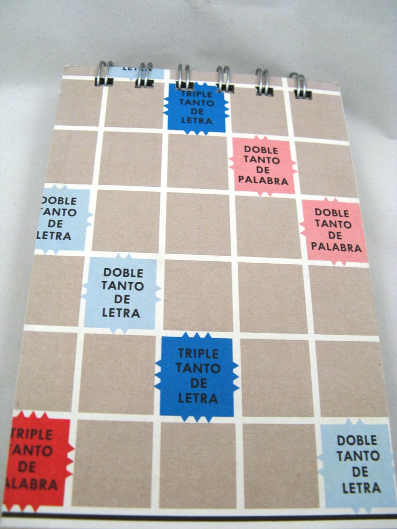 Spanish Scrabble Board Notepad - Large - Etsy