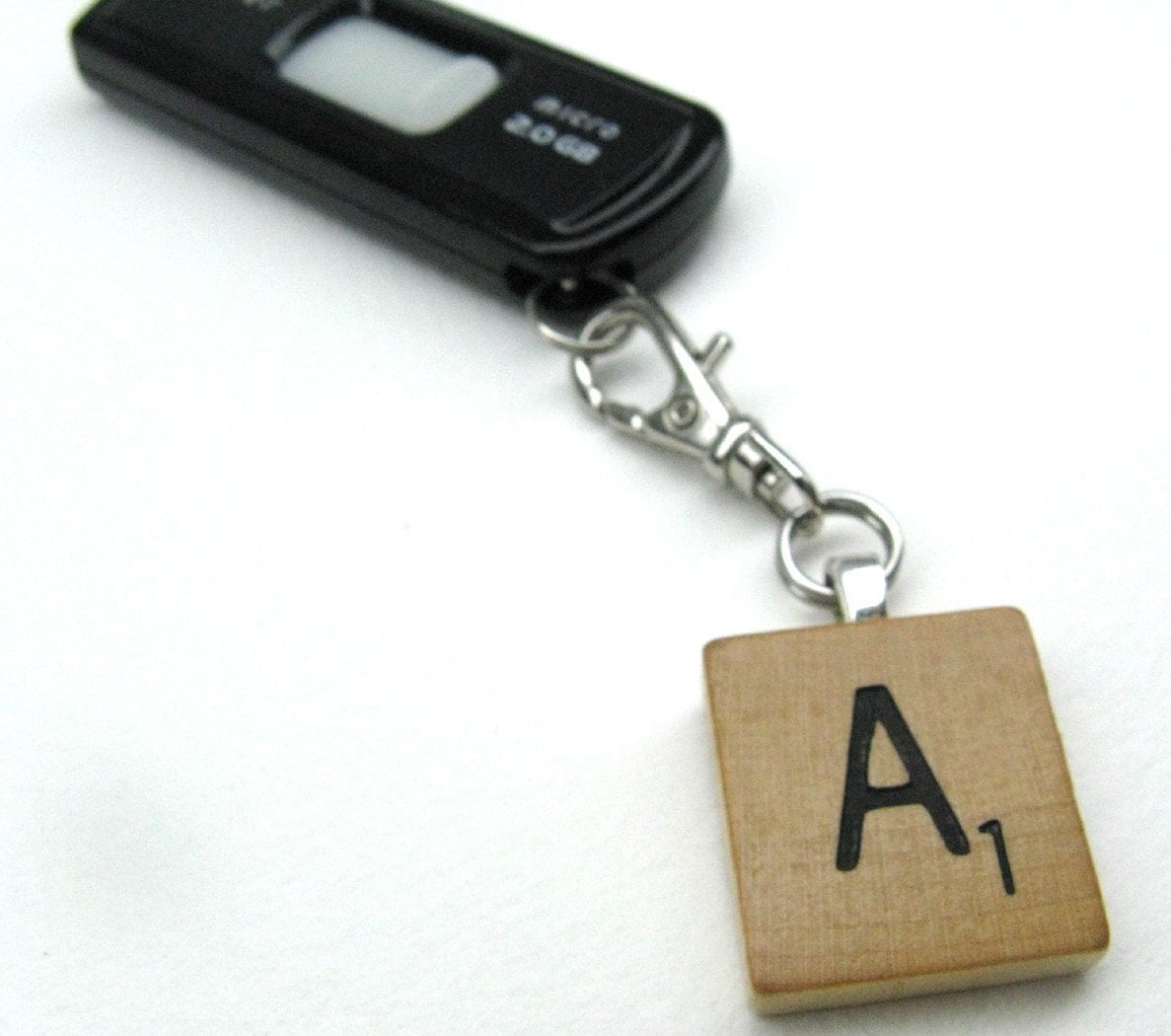 Scrabble Tile Clip With Your Initial for Zipper Pulls, Flash Drives ...
