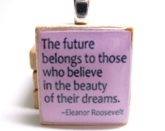 Eleanor Roosevelt Quote the Future Belongs to Those Blue | Etsy