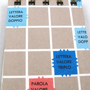Italian Scrabble Board Notepad Small - Etsy