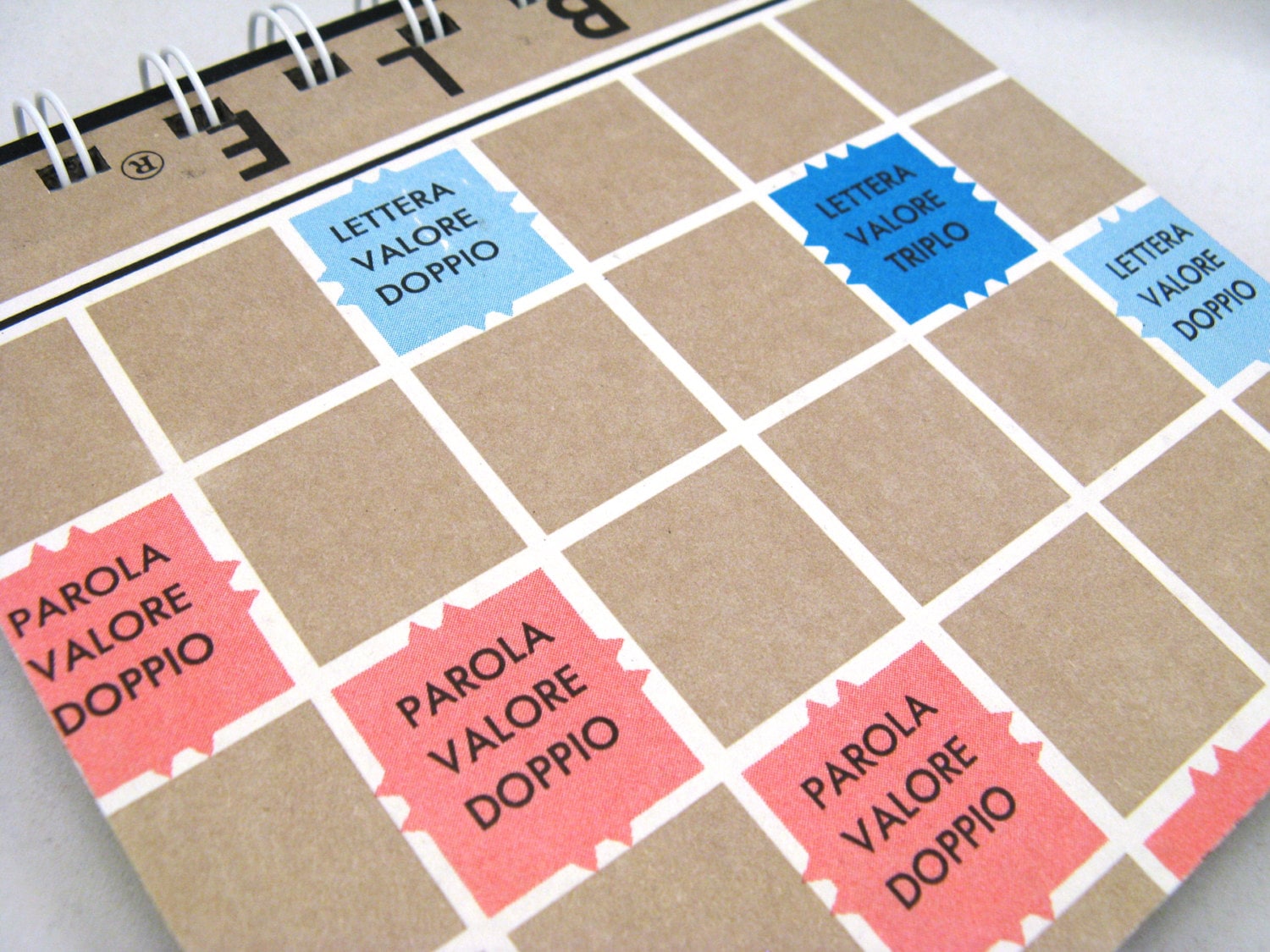Italian Scrabble Game Board Notepad Medium - Etsy