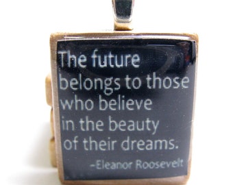 Eleanor Roosevelt Quote the Future Belongs to Those Blue | Etsy