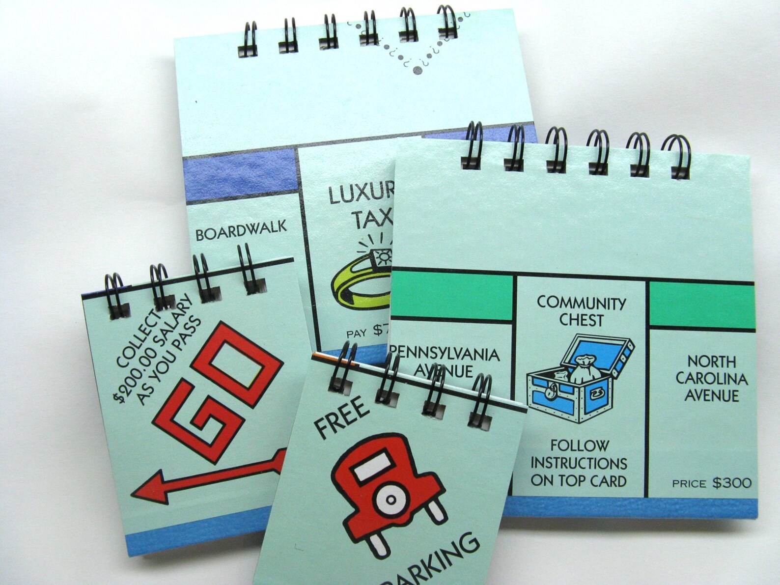 Small Monopoly Game Board Notepad - Etsy