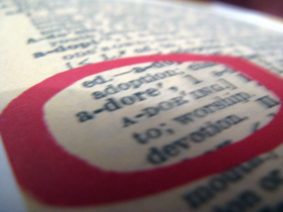 Vintage Dictionary Cards - ADORE - Great Holiday Card - Etsy