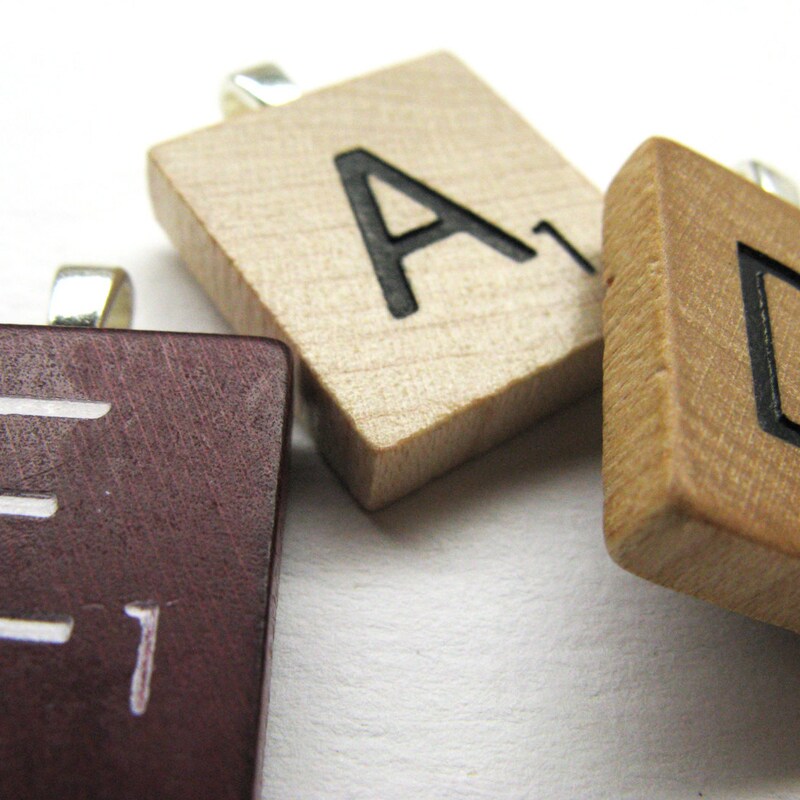 Scrabble Necklace - Etsy