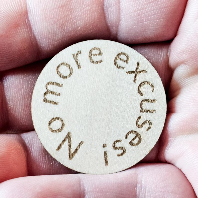 Round TUIT, Around to It, Wooden Token - Etsy
