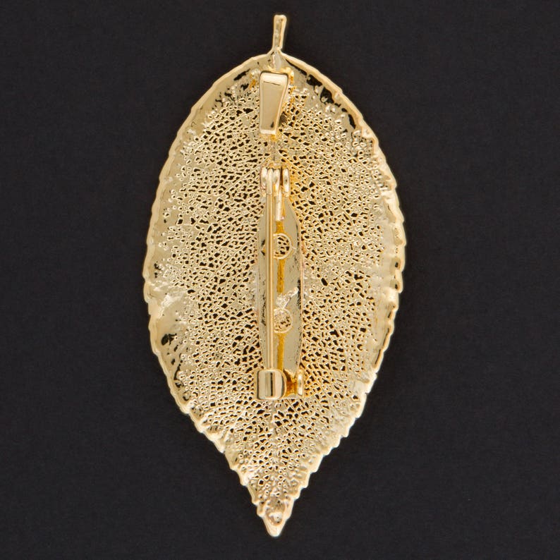 Real Rose Leaf Dipped in 24k Gold Pins Bar Pins Brooches - Etsy