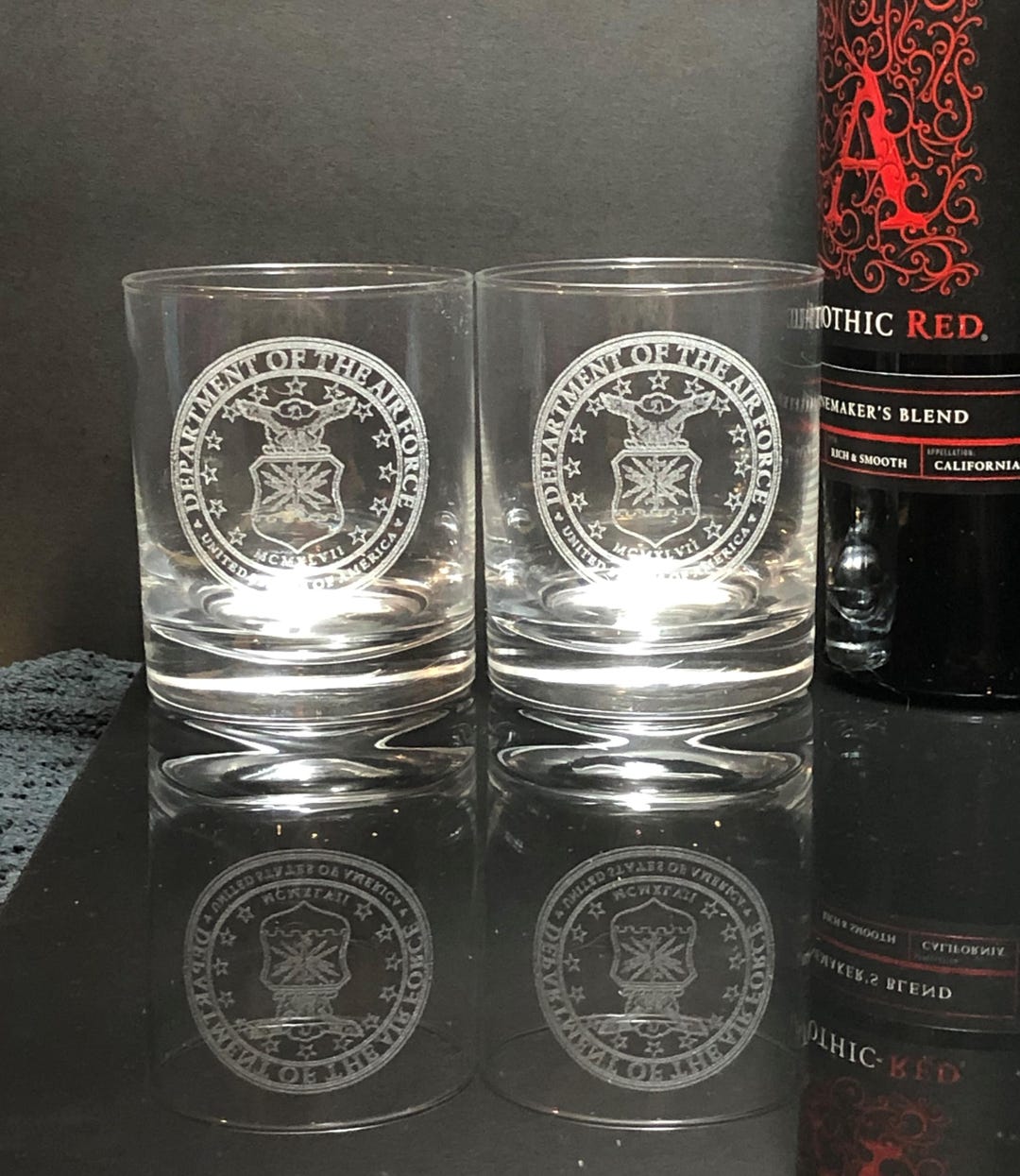 One Pair of United States Air Force Rocks Glasses Patriotic Gift, US ...