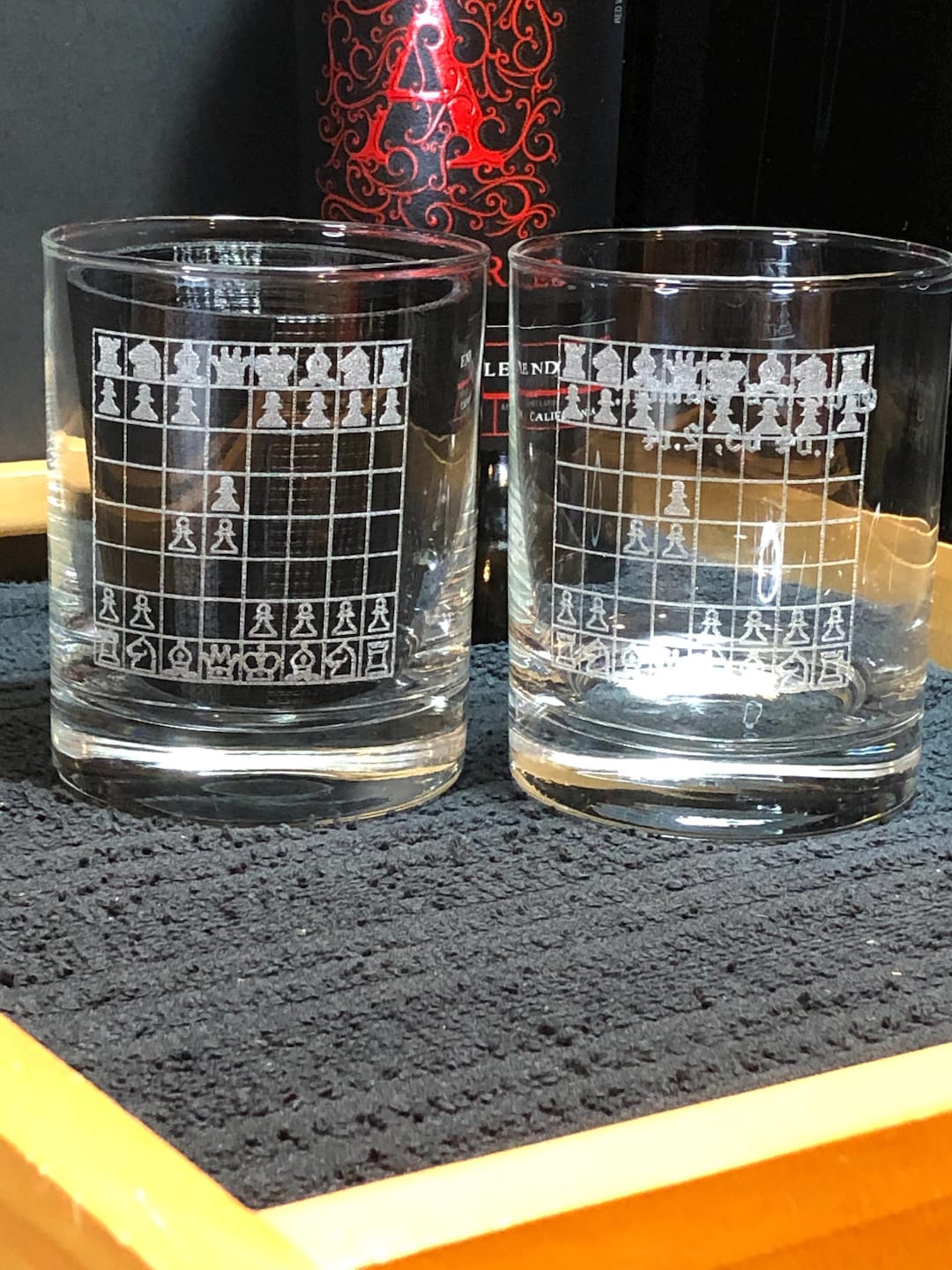 Chess Glasses, Chess Openings, Queens Gambit, Chess Gift, Chess Wedding ...