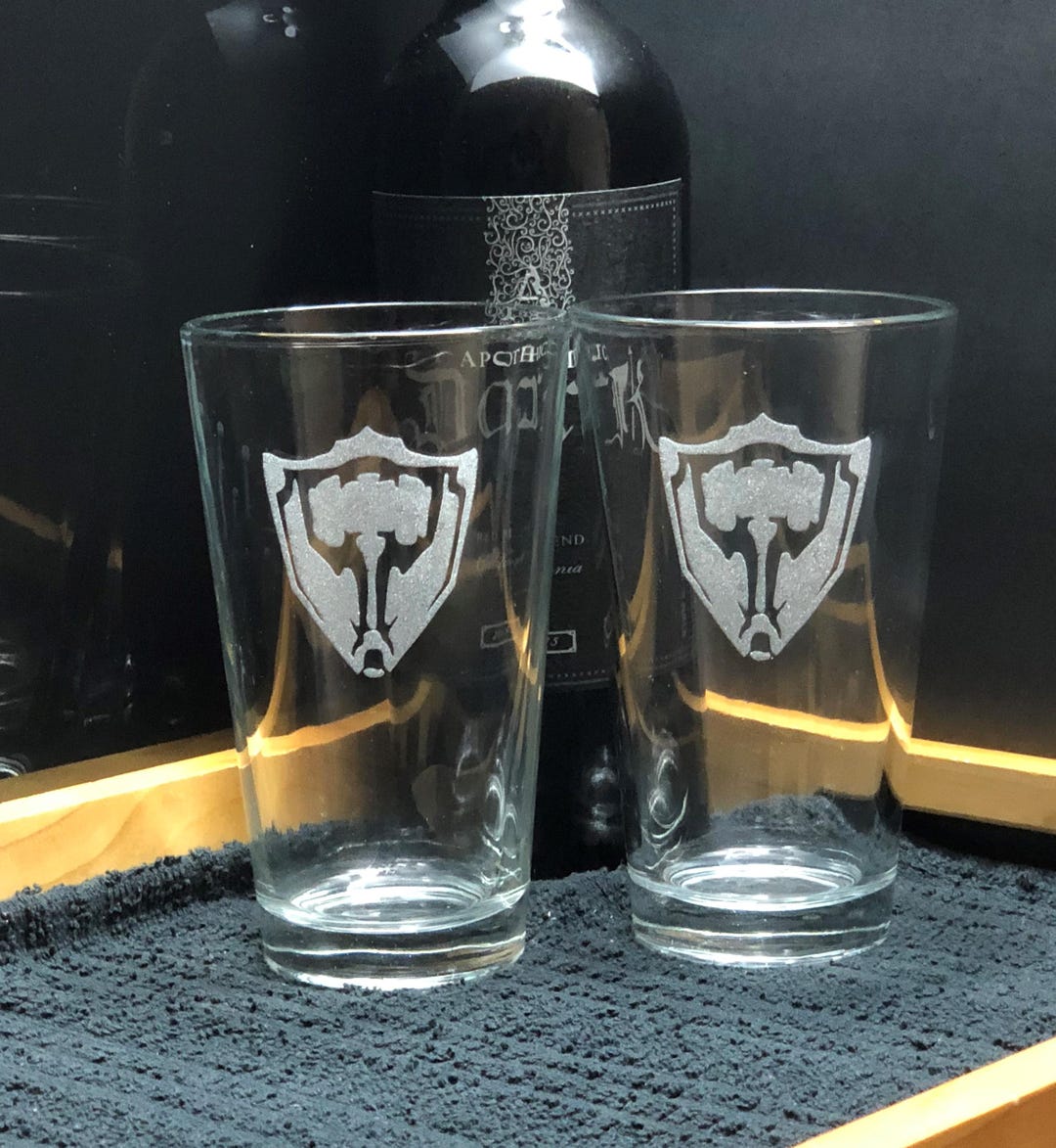 One Pair (2) of League of Legends Tank Champion Pint Glasses. LOL. See ...