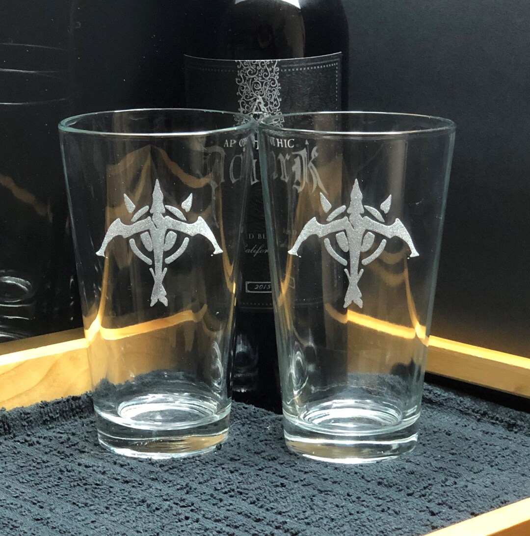 One Pair (2) of League of Legends Marksmen Champion Pint Glasses. LOL ...