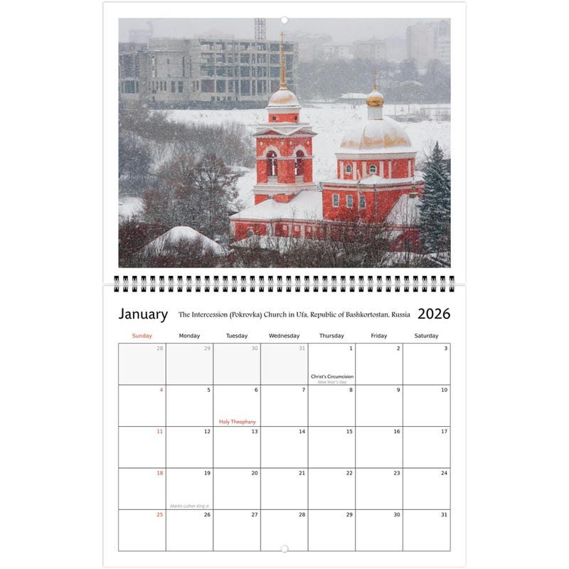 Orthodox 2026 Wall Calendar - Etsy