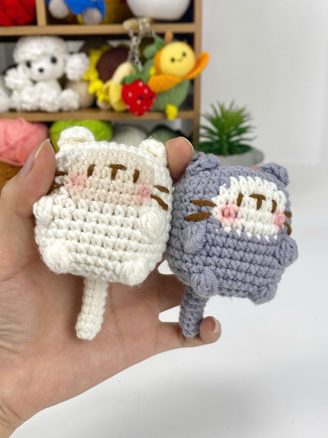 Mini Cat Crochet Plush, Tiny Personalized Kitty, Everyday Style ...