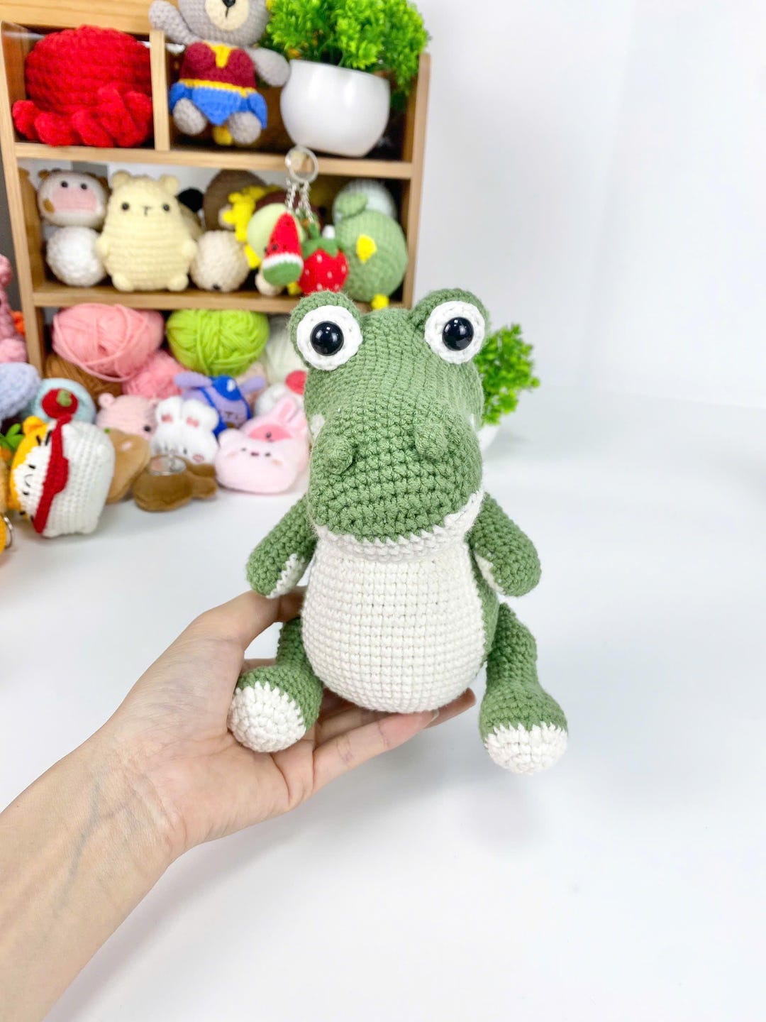 Handmade Crochet Alligator, Custom Amigurumi Alligator, Crochet Reptile ...