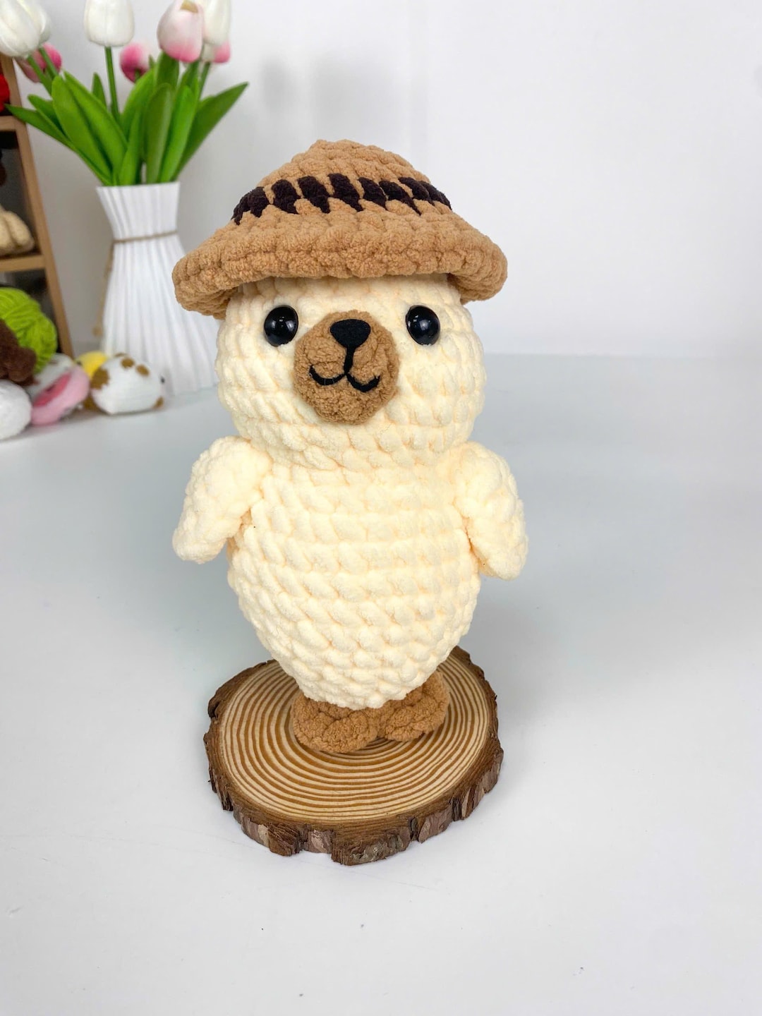 Seal Wearing a Hat Handmade, Cute Seal Plush,handmade Seal, Cute ...