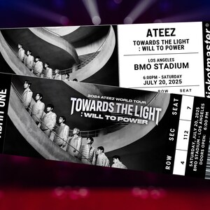 Editable Ateez World Tour Towards the Light: Will to Power Concert ...
