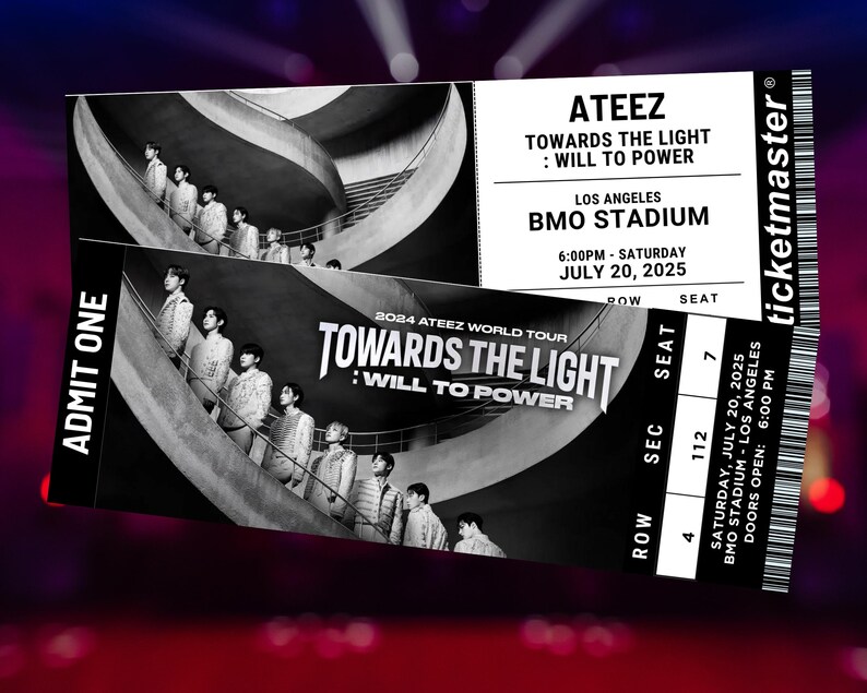 Editable Ateez World Tour Towards the Light: Will to Power Concert ...