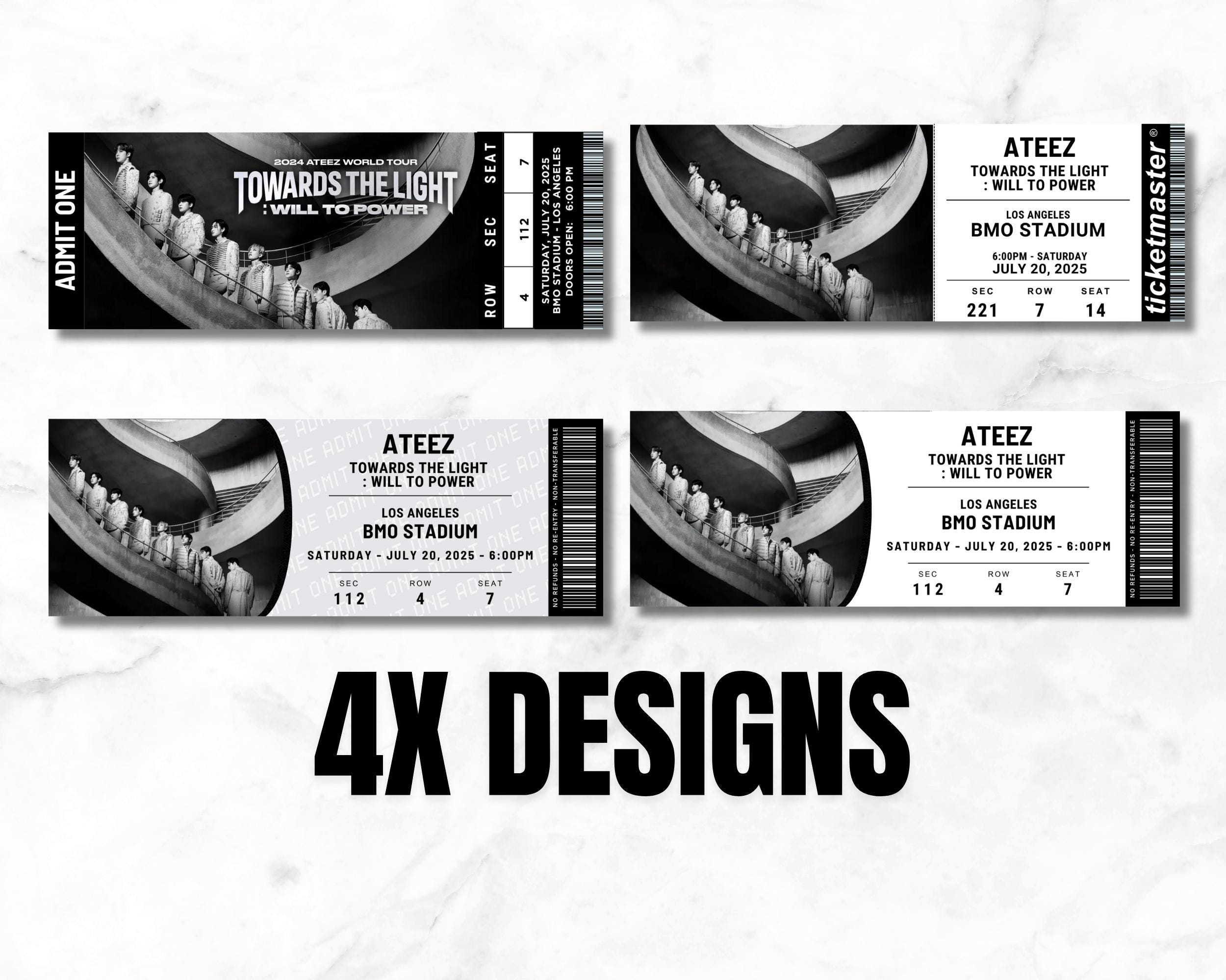 Editable Ateez World Tour Towards the Light: Will to Power Concert ...