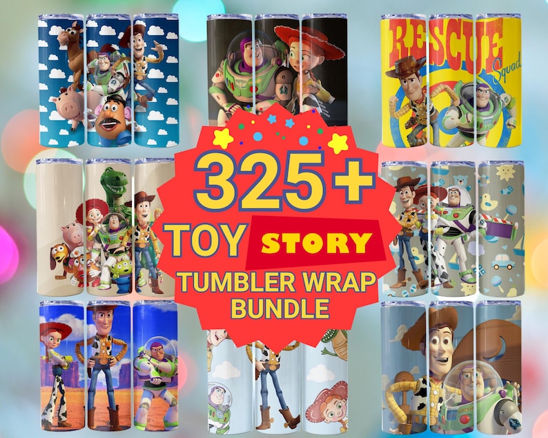 325+ Toy Story Tumbler Wrap Bundle, 20 Oz Skinny Tumbler Wrap, 20 Oz ...