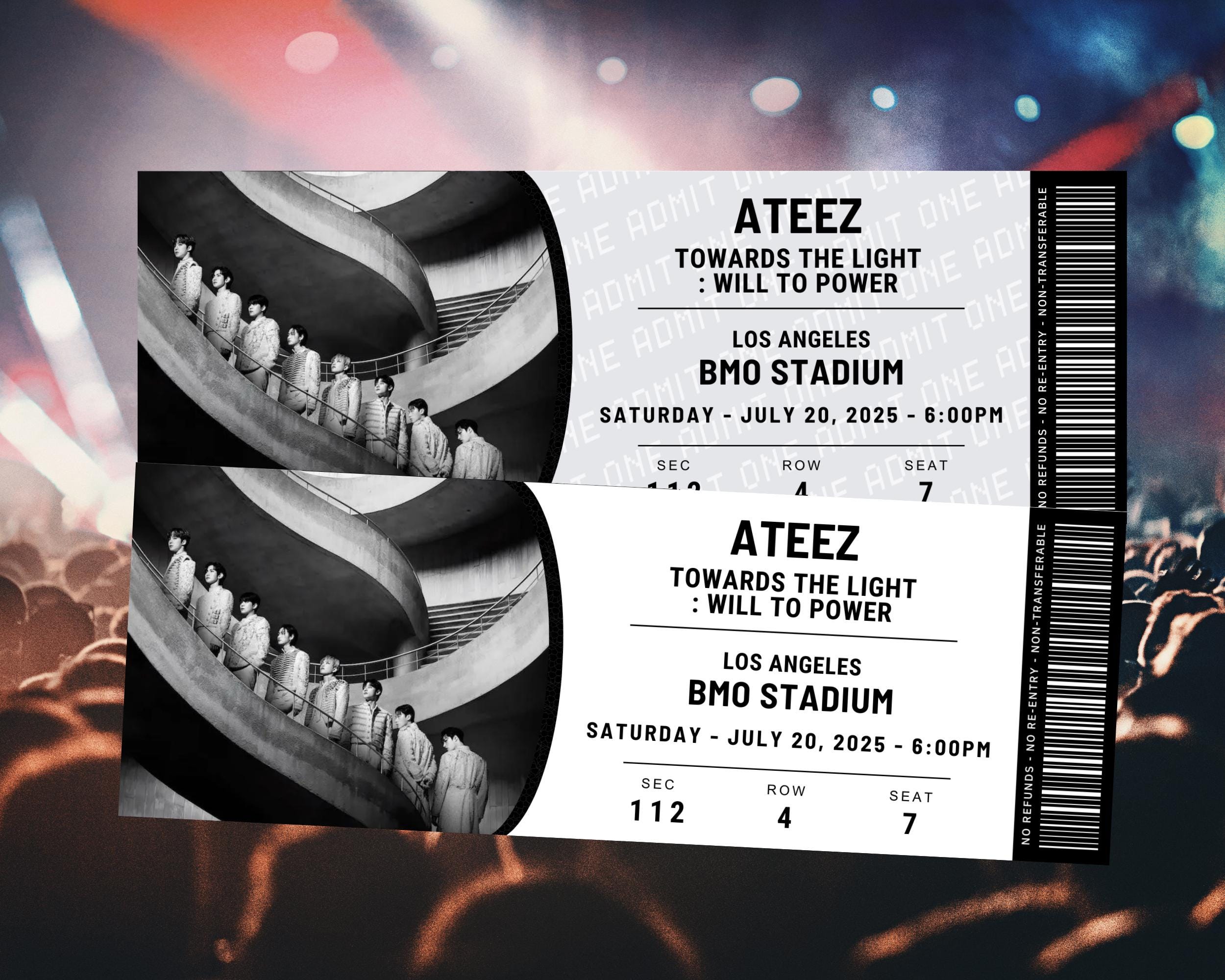 Editable Ateez World Tour Towards the Light: Will to Power Concert ...