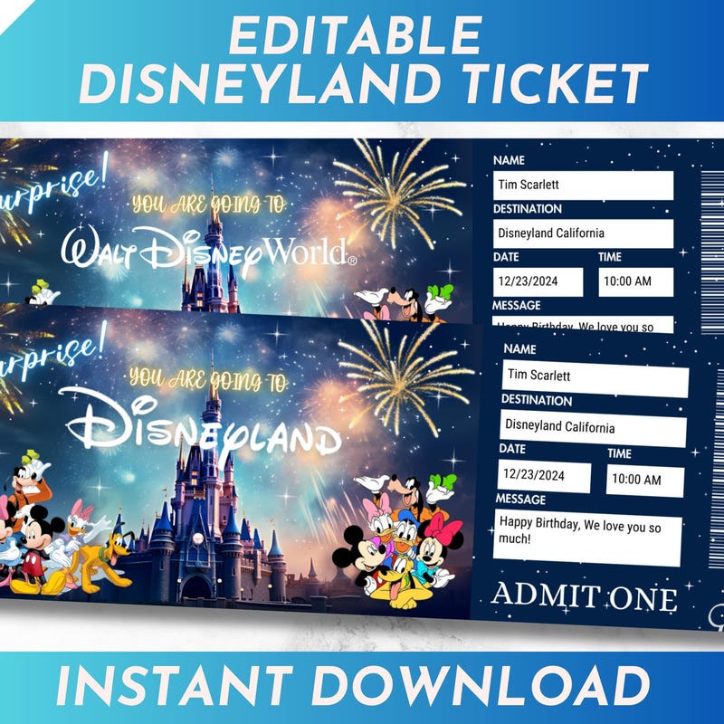 Disneyland Sign Customize - Etsy