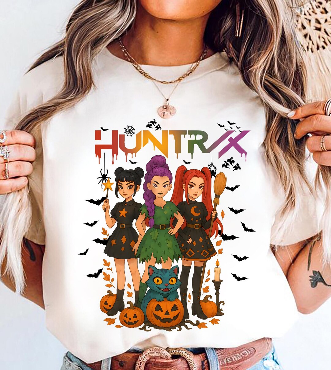 Spooky Huntrix Halloween Png, Kpop Demon Hunters Png, Saja Girls Png ...