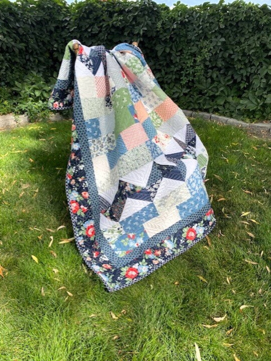 Dwell Handmade Quilt, Handmade Throw Quilt, Patchwork Quilt, Handmade ...