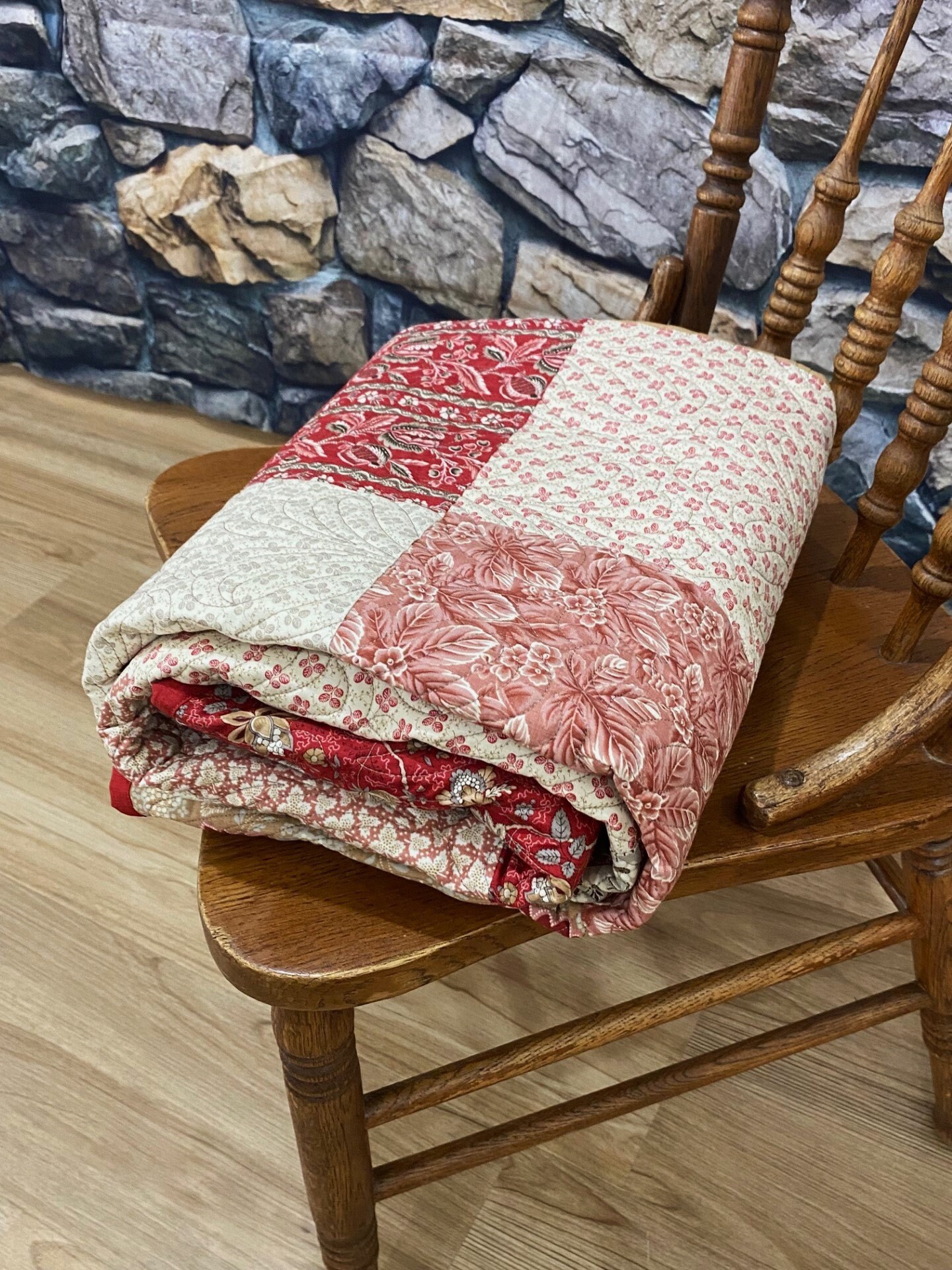 Quilt Throw/ Chateau De Chantilly/ HANDMADE/ French General / Moda ...