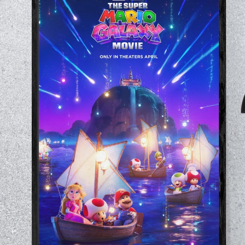 Mario Movie Galaxy Poster - Etsy