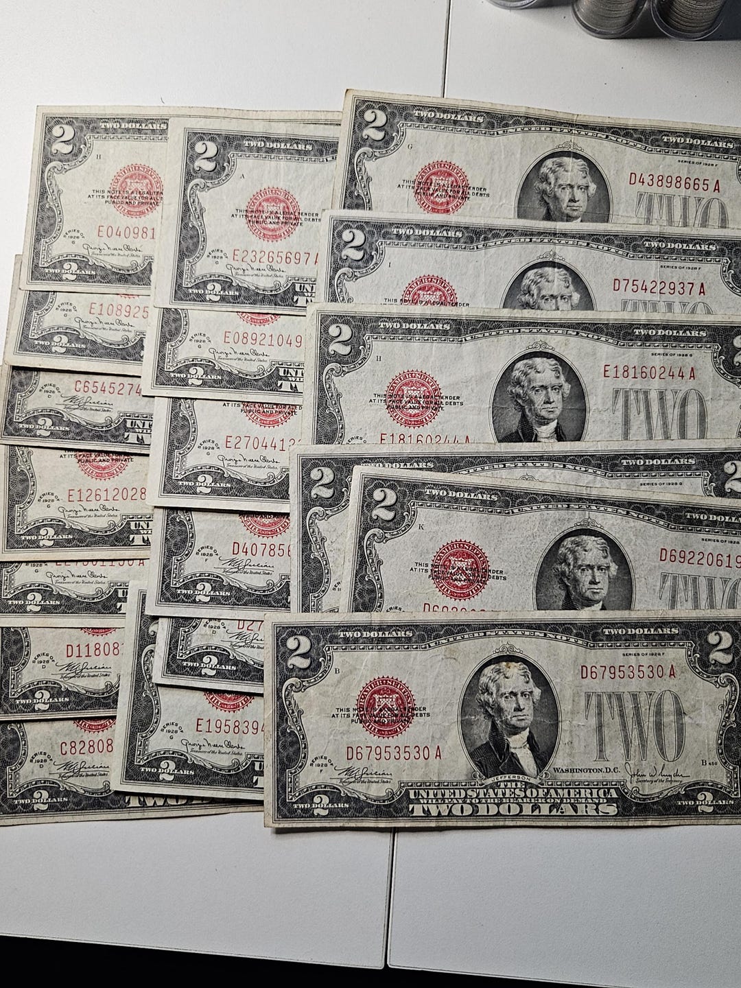 1928 Xf-au 2 Dollar Bill, US Treasury RED SEAL Note - Etsy